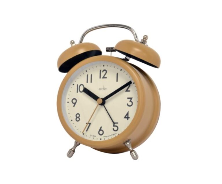 Acctim Hardwick Double Bell Alarm Clock, Dijon – Botter.co.nz
